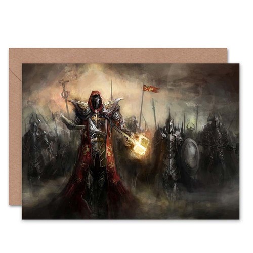 Fantasy Army Magic Hammer Blank Greeting Card With Envelope | eBay ...
