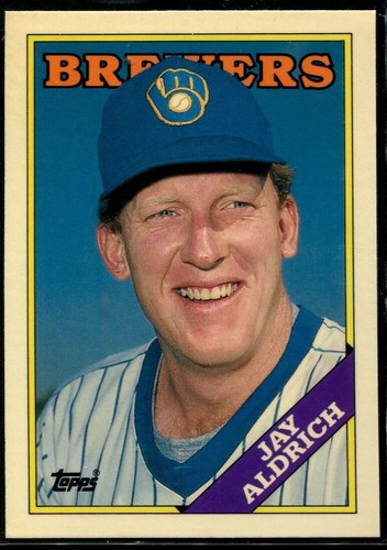 1988 Topps Tiffany jay Aldrich #616 Milwaukee Brewers | eBay