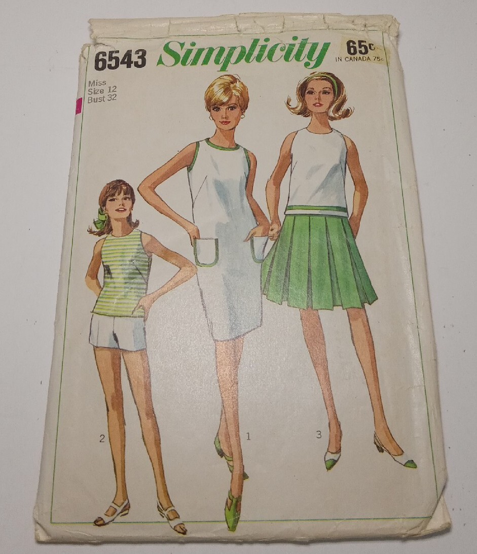 Simplicity's 1966 Sporty Sew Pattern #6543 Size 10-18 | eBay