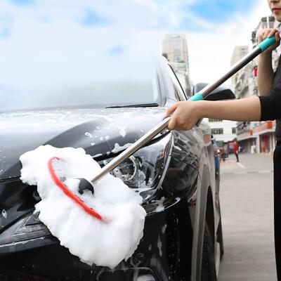 95cm Car Wash Mop Microfiber Rv Wash Brush with Long Handle Washing ...