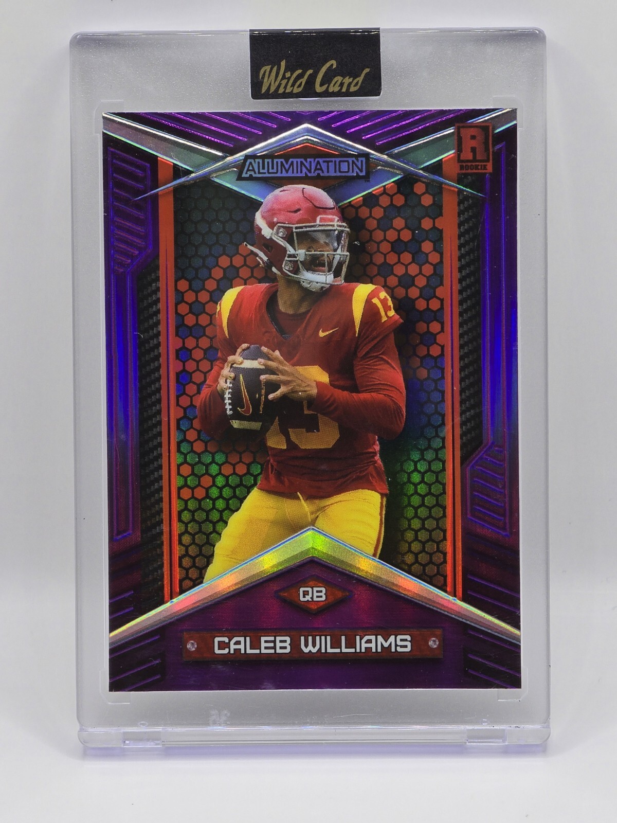 Caleb Williams Allumination Purple 3/50 Wild Card Rookie | eBay