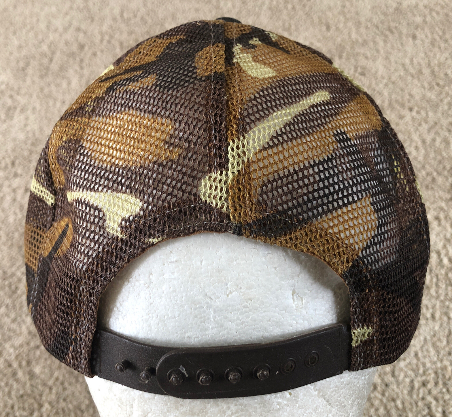 Michigan Duck Hunters Association Mesh Camouflage Cap StrapBack Hat vtg ...