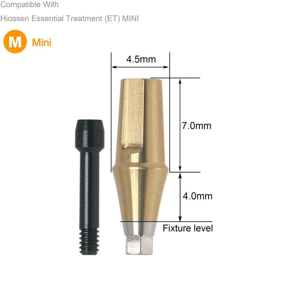 Dental Hex Straight Abutment with Screw Mini Regular Fit for Osstem ...