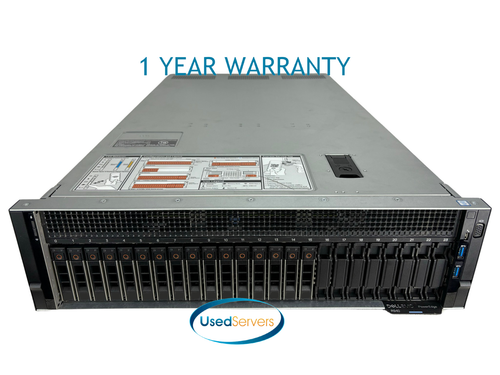 Poweredge R940 24x2.5 4xGold 6240 2.6GHZ=72cores 128GB 16xHD Tray H730P ...