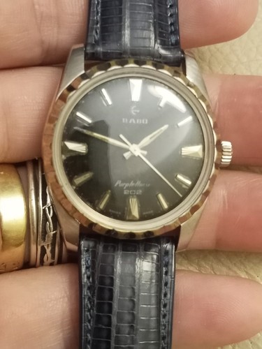 Vintage 1960s Rado Stainless Steel Mens Watch New Strap Running Well | eBay