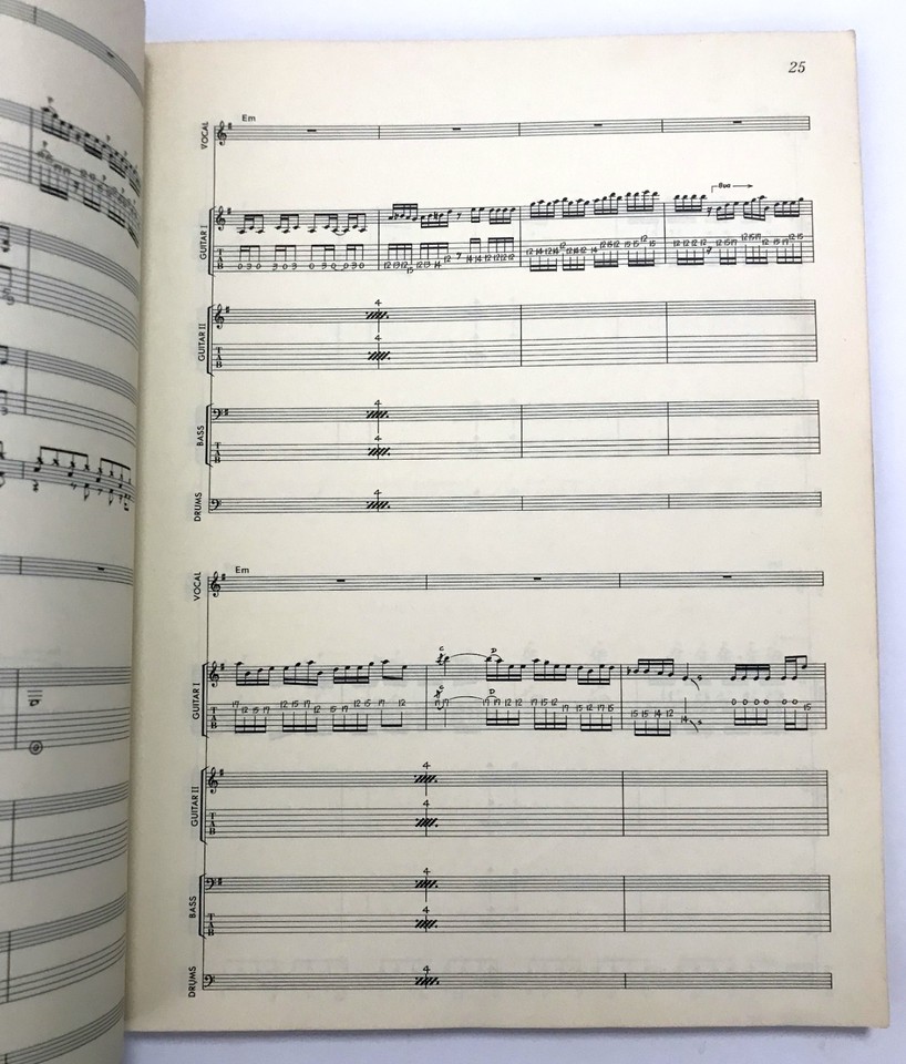 MEGADETH RUST IN PEACE BAND SCORE JAPAN GUITAR TAB | eBay