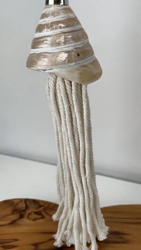 SEASHELL BEADED TASSEL, Boho Shell Garland, Decorative Shell Tassel, | eBay