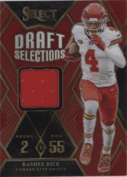 2023 Panini Select - Draft Selections Memorabilia Rashee Rice #DSM-RRI Red Prizm (MEM, RC) for ...
