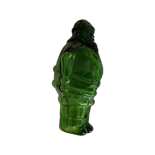 Vintage 1984 Shackman Santa Claus Green Glass Candy Dispenser Figurine ...