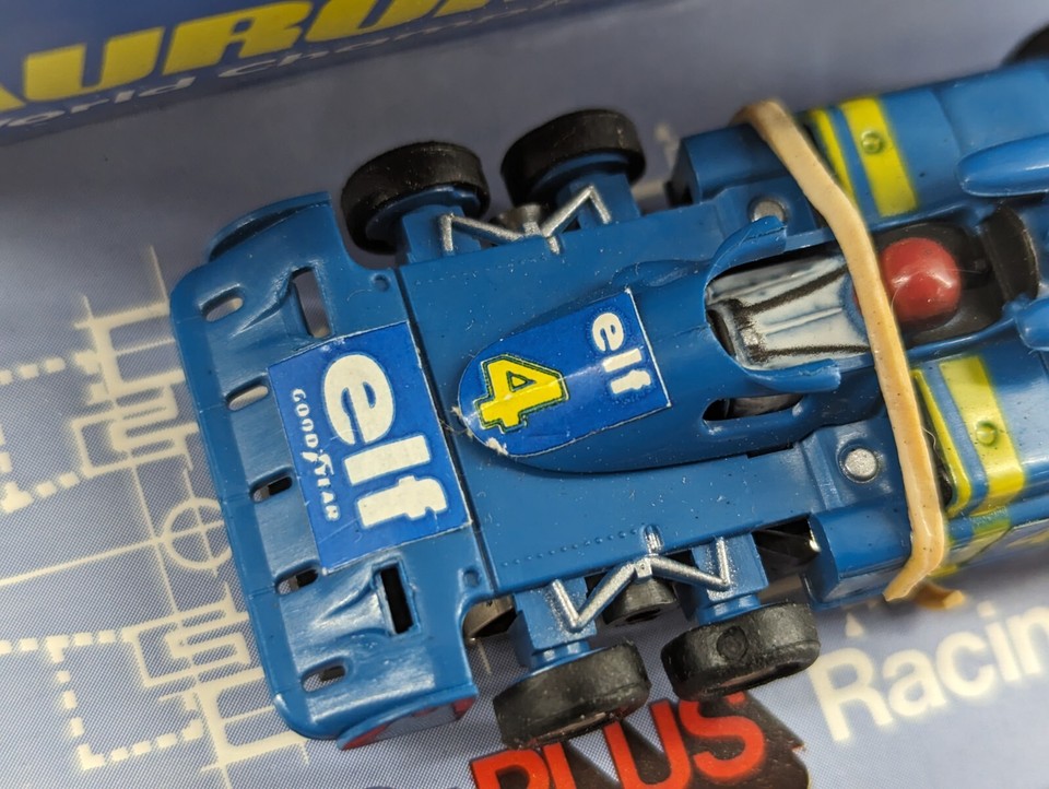 Rare Vintage Aurora A/FX G + Plus Tyrell Elf Six Wheeler #4 Slot Car ...