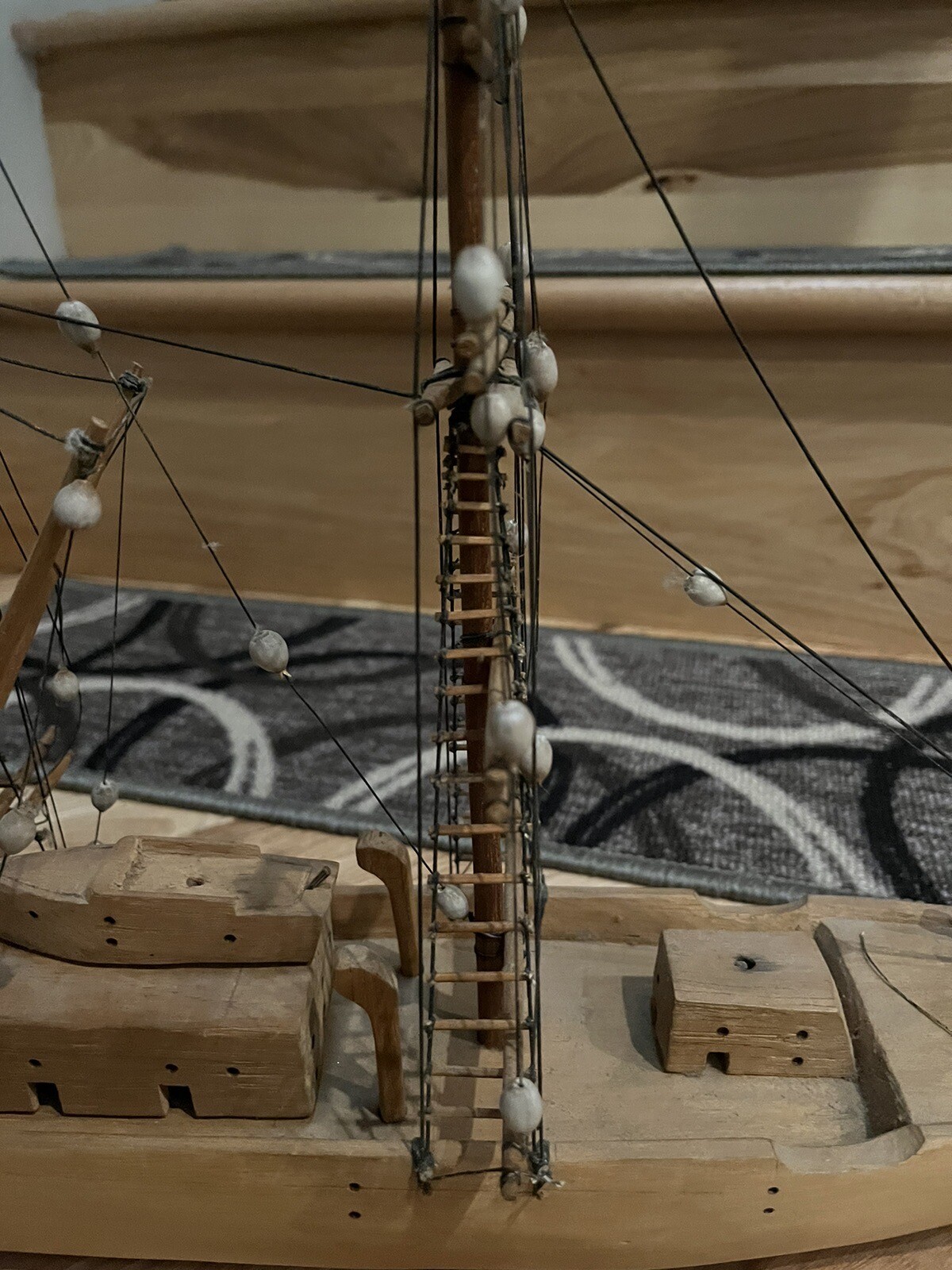 vintage wooden ship model assembled | eBay