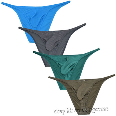 Men Bodybuilding Posing Trunk Fitness Briefs Underwear Hot Beachwear ...