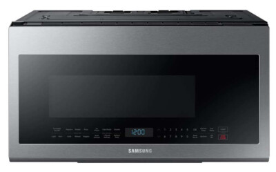 NEW! Samsung low profile over the range stainless microwave w/receipt ...