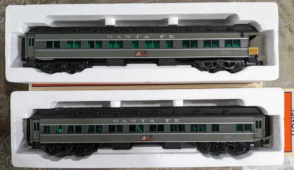 Lionel SANTA FE "THE SCOUT" HEAVYWEIGHT PASSENGER 4 CAR SET | eBay