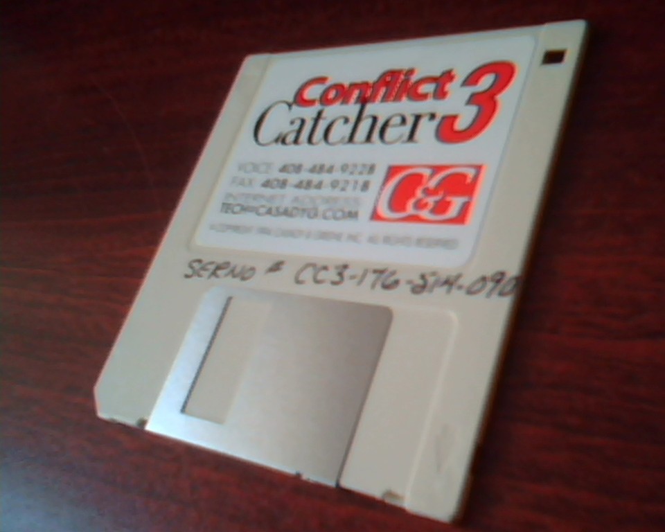 Floppy Disk Conflict Catcher 3 - 1994 Casady & Greene | eBay