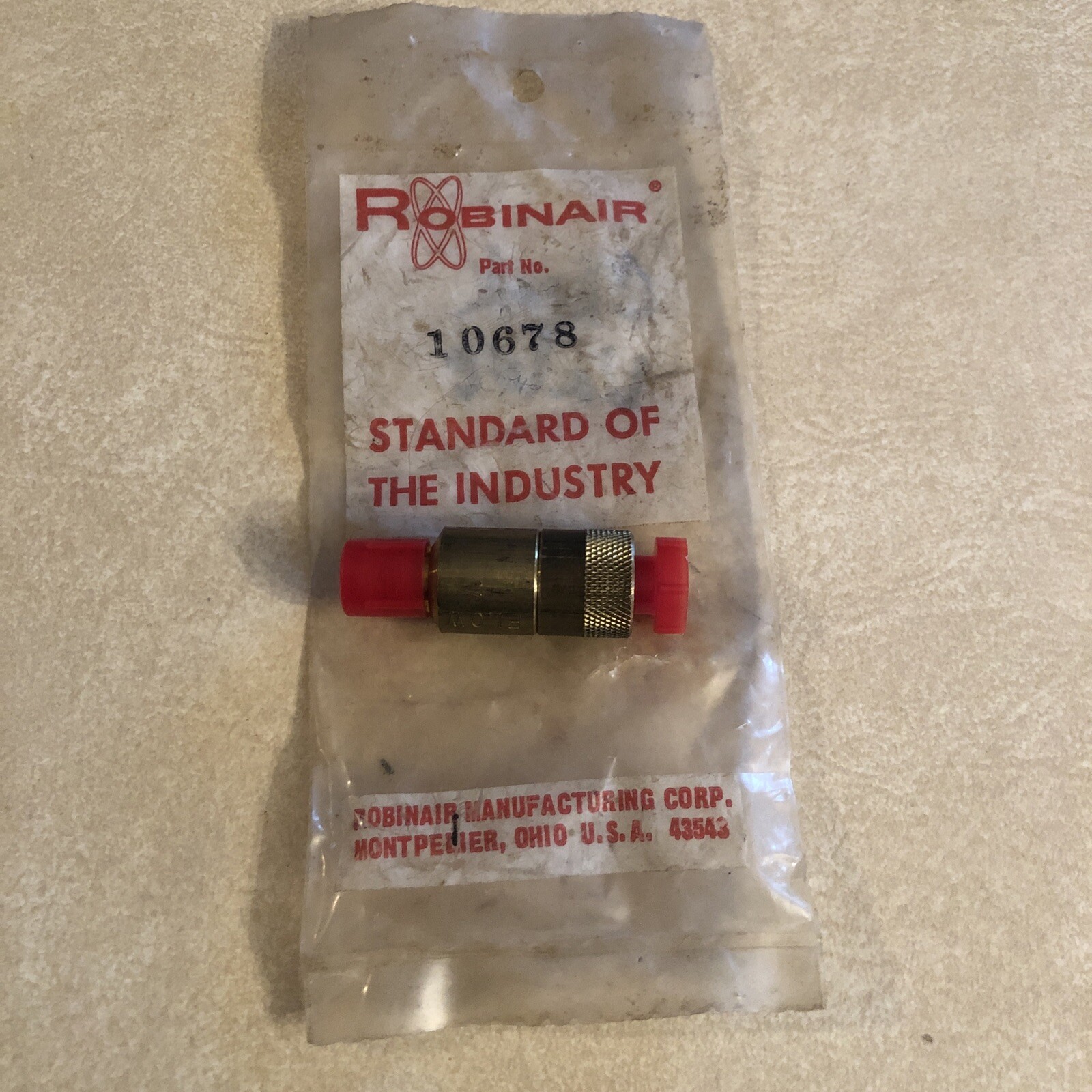 NOS ROBINAIR 10678 CHECK VALVE - NOS - IN FACTORY PKG | eBay