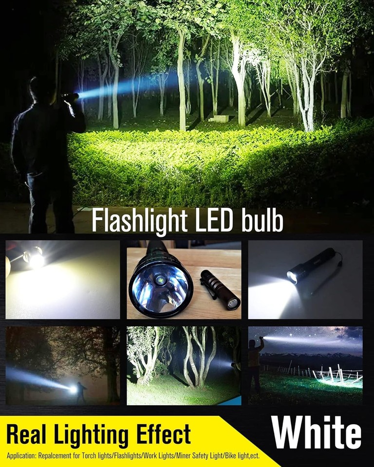 Maglite Led Bulb 380LM 3 4 5 6 Cell C D Flashlight Upgrade Replacement ...