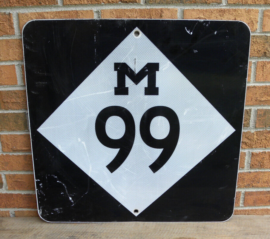 Vintage Michigan M22 Highway Sign 24 By 24 Thick Aluminum 2022