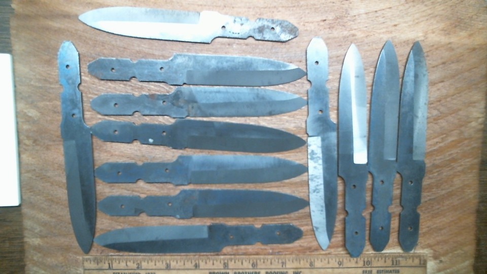 P 12 High Carbon Steel Boot Dagger Knife Blade Blanks Colonial Knife ...