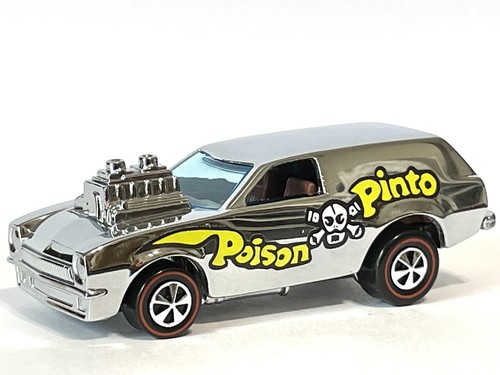 CUSTOM 🇺🇸 HOT WHEELS REDLINE POLISHED CHROME POISON PINTO - WOW !! | eBay