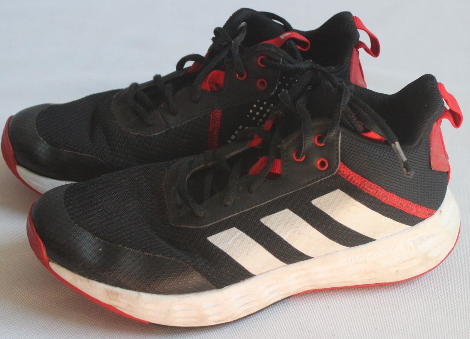 Adidas Adiwear Youth Boys Size 5 Red/Black Athletic Shoes H01555 | eBay