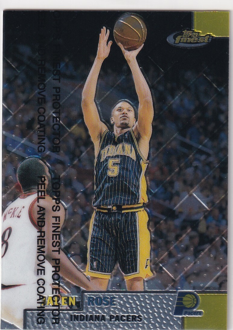 1999-2000 TOPPS FINEST JALEN ROSE INDIANA PACERS BASKETBALL (AG)47 | eBay