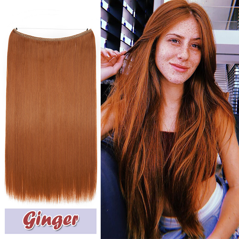 100% Natural As Human Thick Invisible Wire Softs Secret Wire In Hair ...