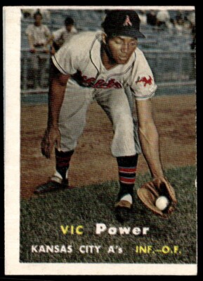 1957 Topps Baseball #167 Vic Power Kansas City Athletics | eBay