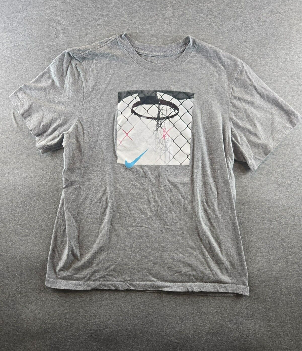 Nike Mens Center Swoosh Graphic Hooper Logo Gray Size… - Gem