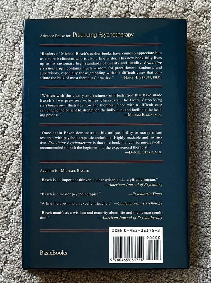 PRACTICING PSYCHOTHERAPY: A CASEBOOK By Michael Franz Basch - Hardcover ...