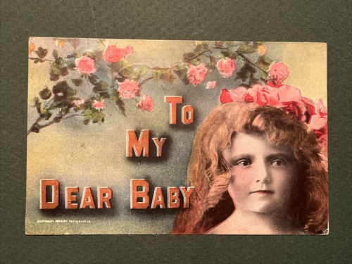 GREETING To My Dear Baby Love Letter Postcard Color Posted 1909 | eBay
