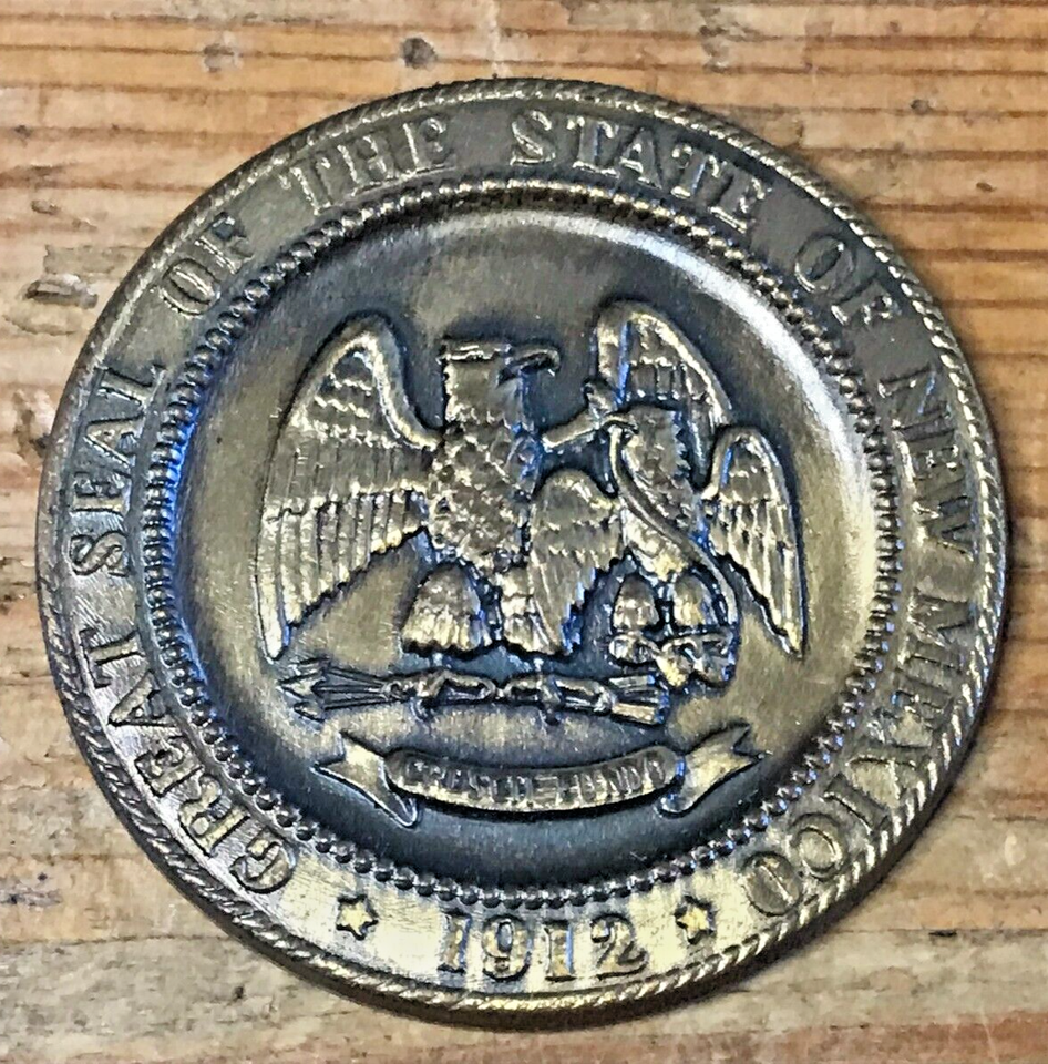New Mexico Golden Anniversary Coin 1912 1962 50th Statehood Medallion ...