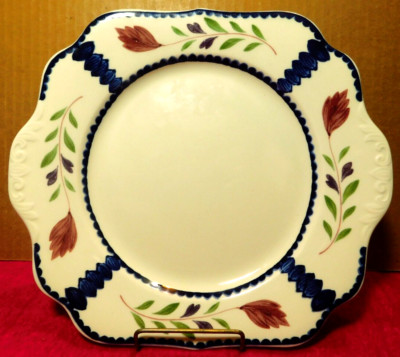 Adams~Real English Ironstone "Lancaster" Square Handled Cake Plate 10 ...