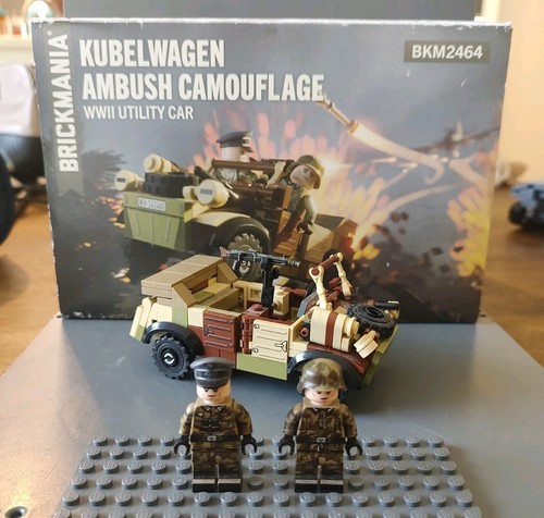 BRICKMANIA Kubelwagen Ambush Camouflage WWII Utility Car Complete Set | eBay