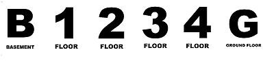 Apartment Floor Number Sign set ( Aluminum )-REF24-1027 | eBay