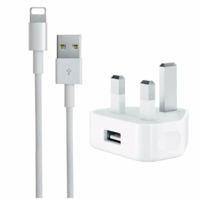 USB Charger Wall Plug and Cable For iPhone 11 11 Pro Xs Max XR X 8 7 6 ...
