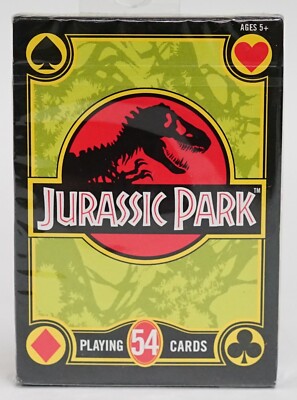 New Universal Studios Jurassic Park T-Rex Logo Playing Cards | eBay