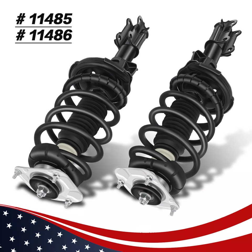 Front Quick Loaded Pair Shocks Struts & Coil Spring Set For Volvo XC90 ...