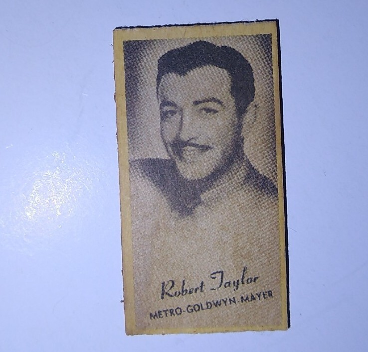 c1942 ROBERT TAYLOR movie star card PEERLESS SCALE & VENDING MACHINE ...