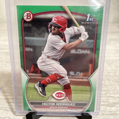 2023 Bowman Hector Rodriguez Green Paper /99 1st Bowman Reds | eBay