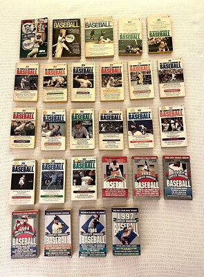 ZANDER HOLLANDER COMPLETE HANDBOOK OF BASEBALL Complete set of 27 books ...