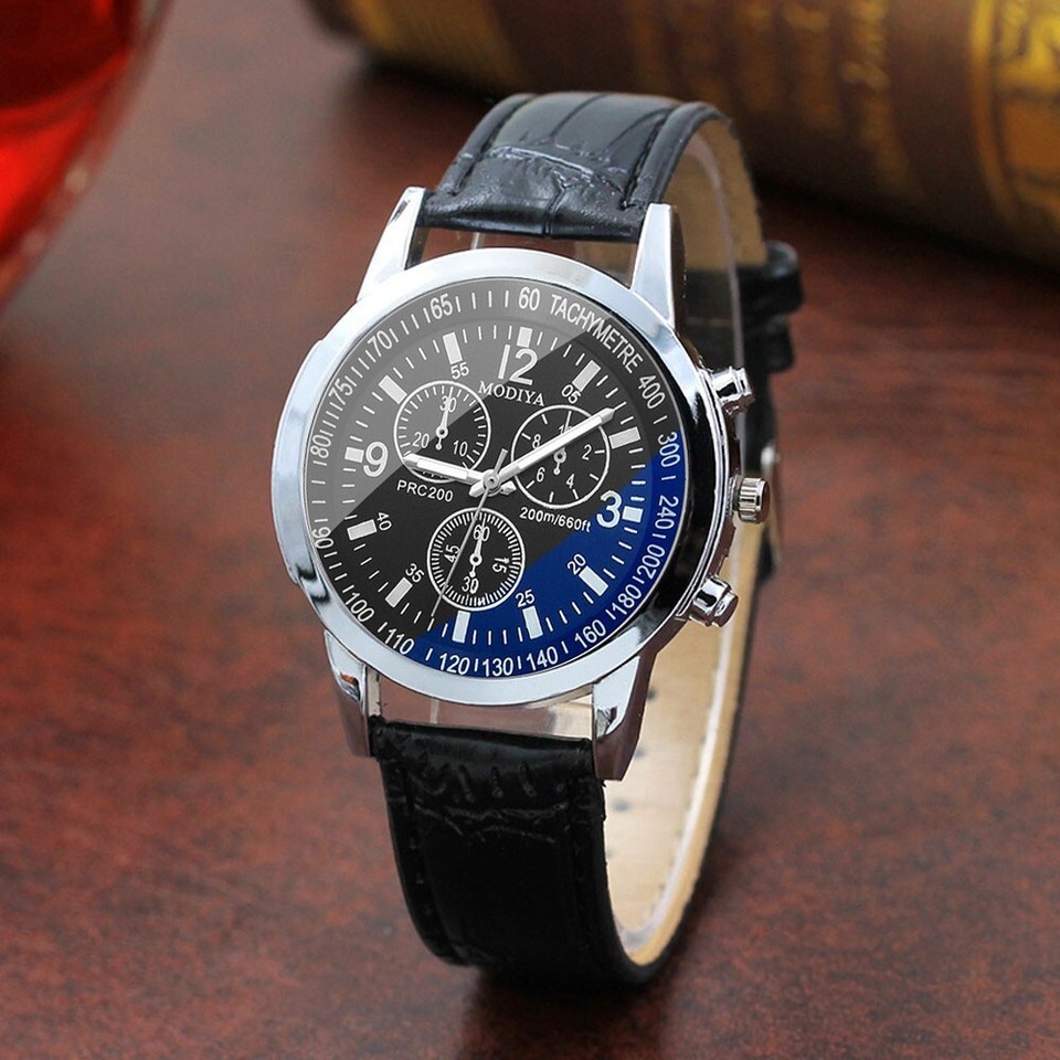 Fashion Men Wristwatches Quartz Belt Hour Wrist Sport Analog Watch Men ...