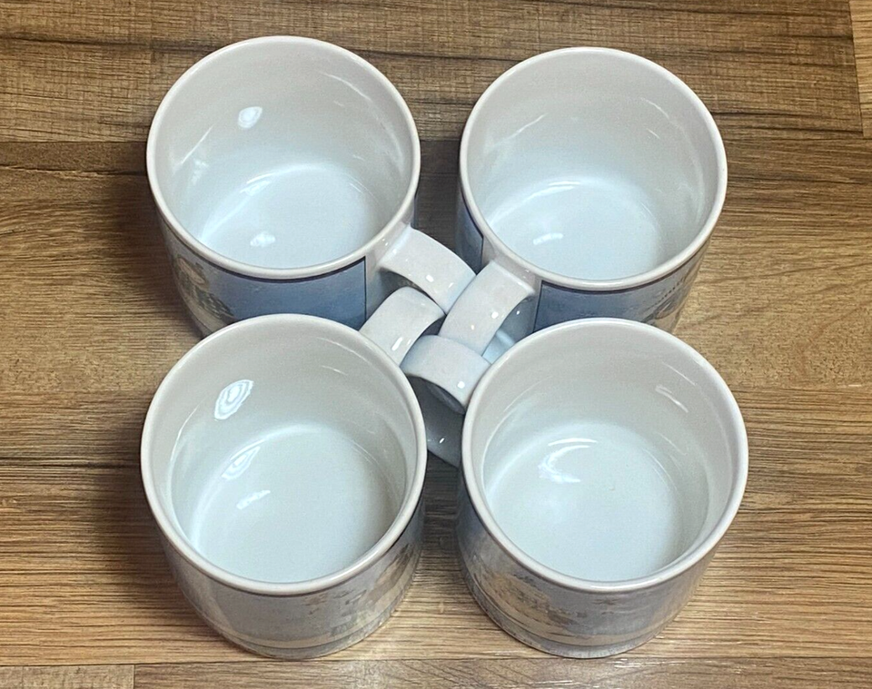 SET OF 4 - ONEIDA / SAKURA DEBBIE MUMM - SNOW FAIRIES HOLIDAY 12 OZ ...