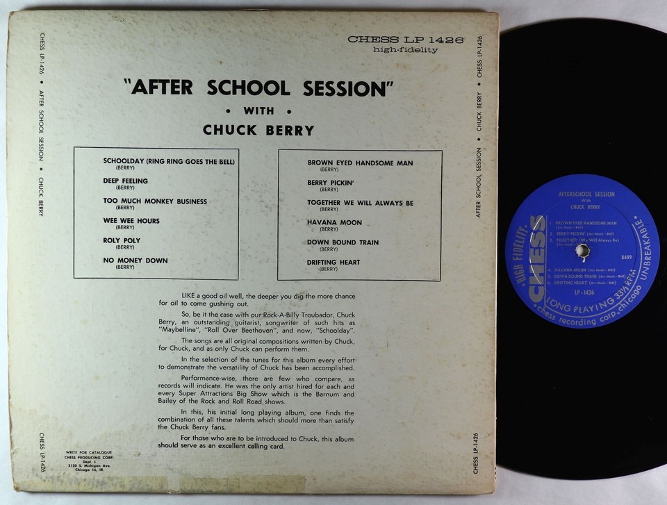 Chuck Berry - After School Session LP - Chess Mono DG | eBay