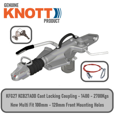 KFG27 KNOTT TRAILER COUPLING HITCH-1400-2700kg P00335 100mm - 120mm ...