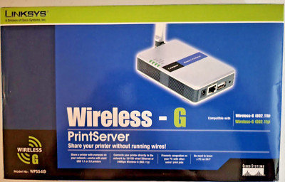 Linksys WPS54G Wireless G Print Server 54Mbps 802.11g | eBay