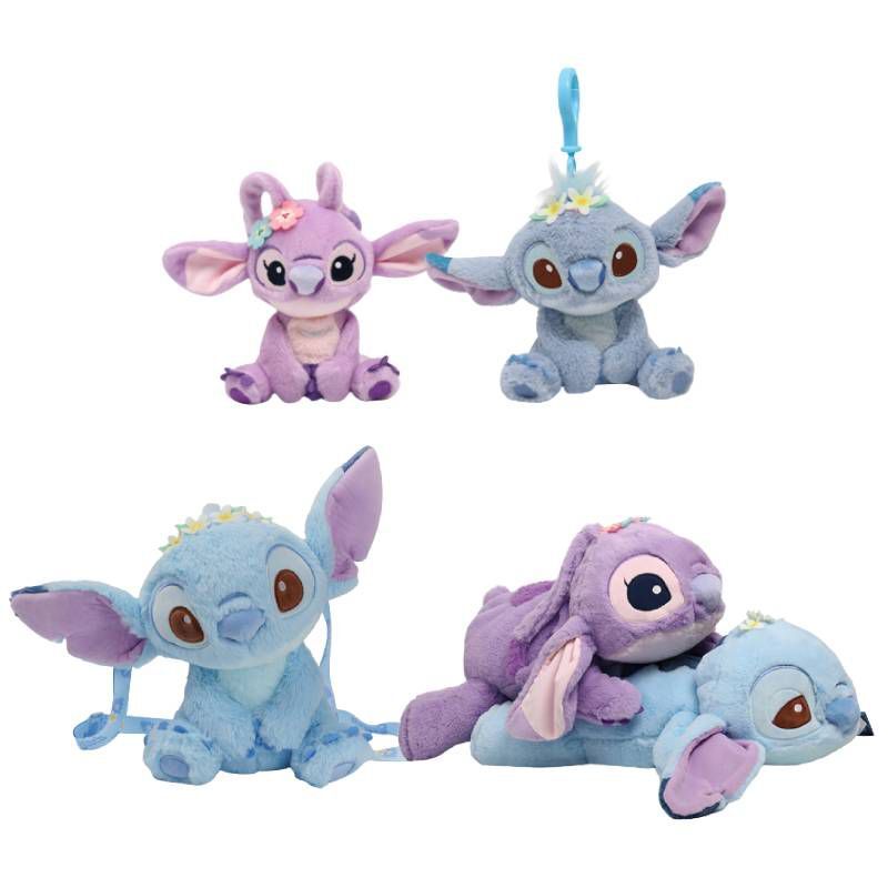 Cute Stitch Angel Plush Toy Sweet Present For Kids Birthdays Holidays ...