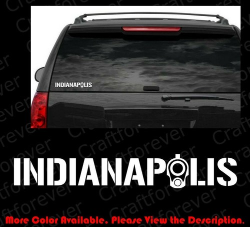 Indianapolis 1911 Barrel Sticker Car Window Gun Rights Decal Vinyl 2A ...