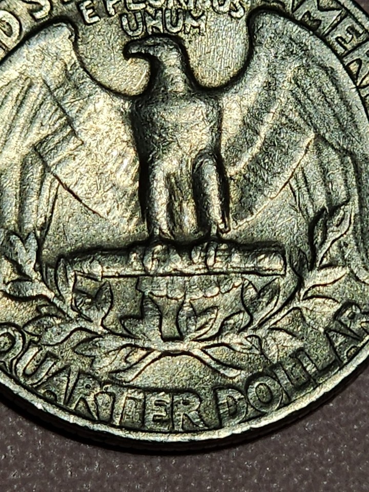 1965 Washington Quarter - No Mint Mark- Rim Letters, Filled A Errors-US ...