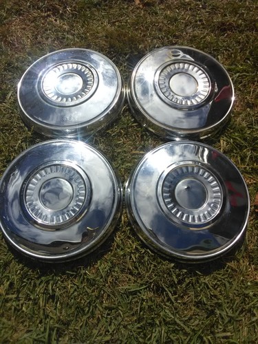 4 Dog Dish Hubcaps with Pattern in middle. Holden? Ford? Hot Rod? | eBay